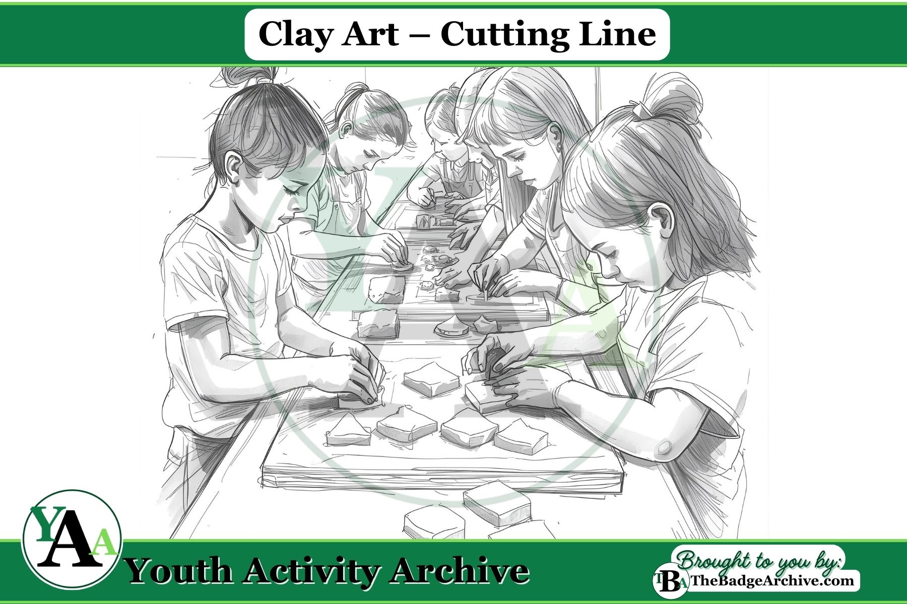 Clay Art – Cutting Line – Youth Activity Archive