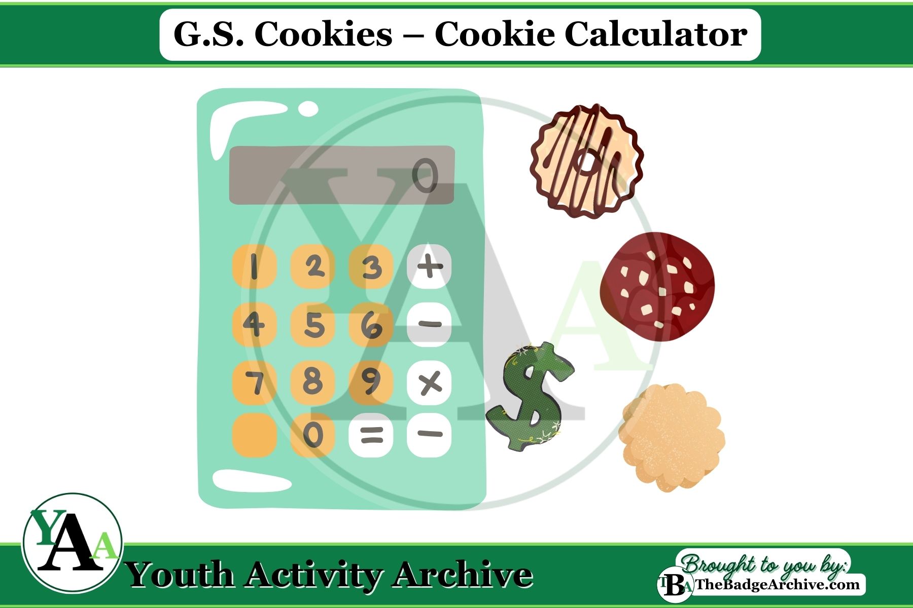 G.S. Cookies – Cookie Calculator – Youth Activity Archive