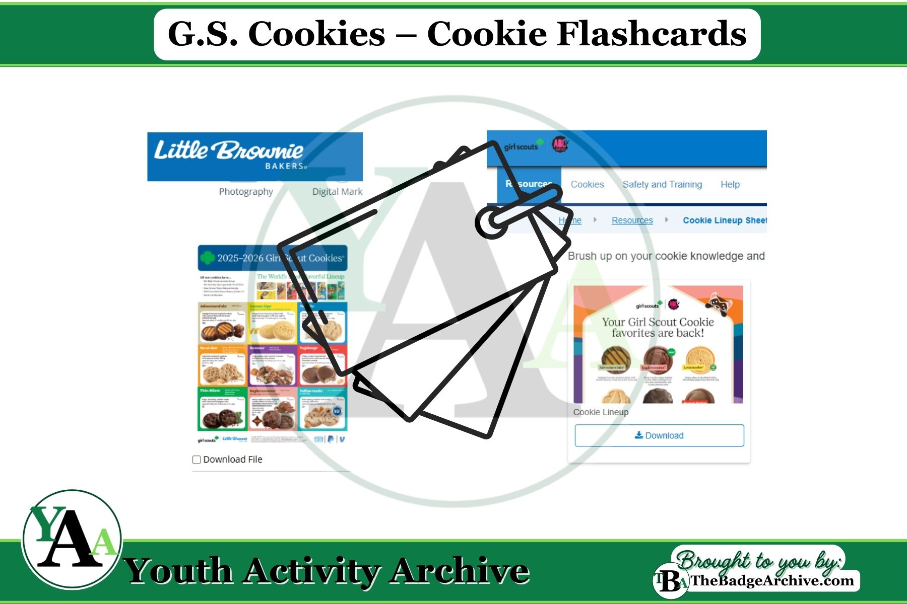 G.S. Cookies – Cookie Flashcards – Youth Activity Archive