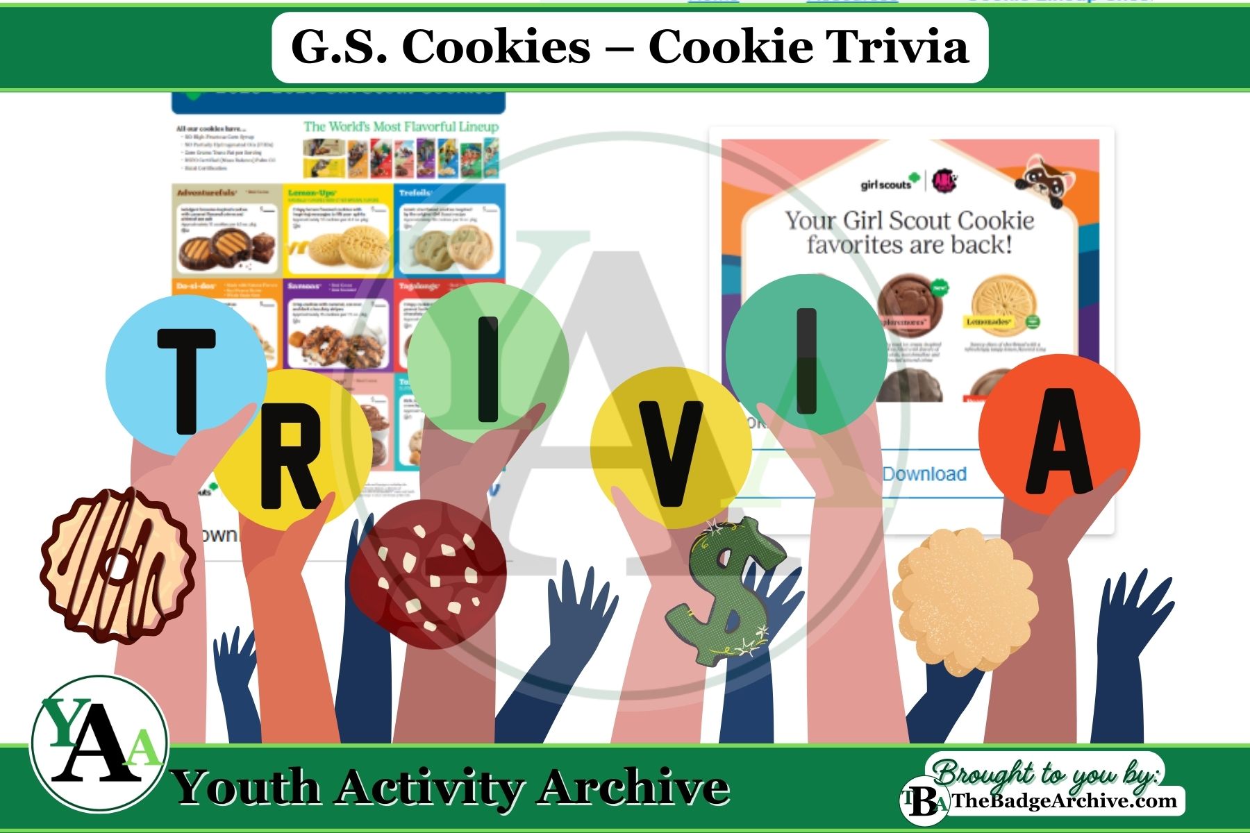 G.S. Cookies – Cookie Trivia – Youth Activity Archive