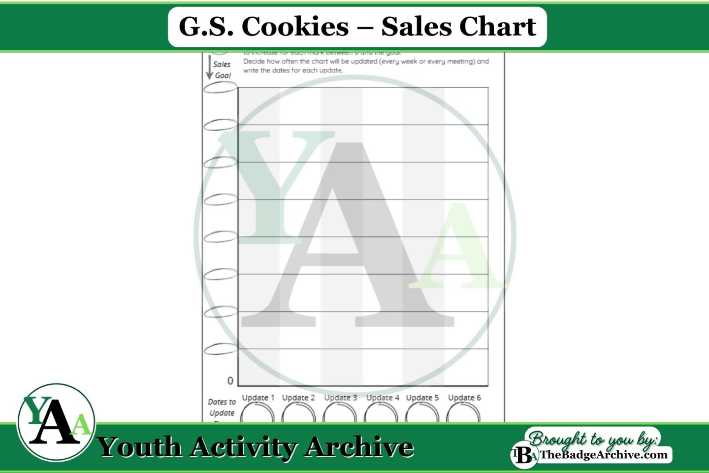 G.S. Cookies – Sales Chart – Youth Activity Archive