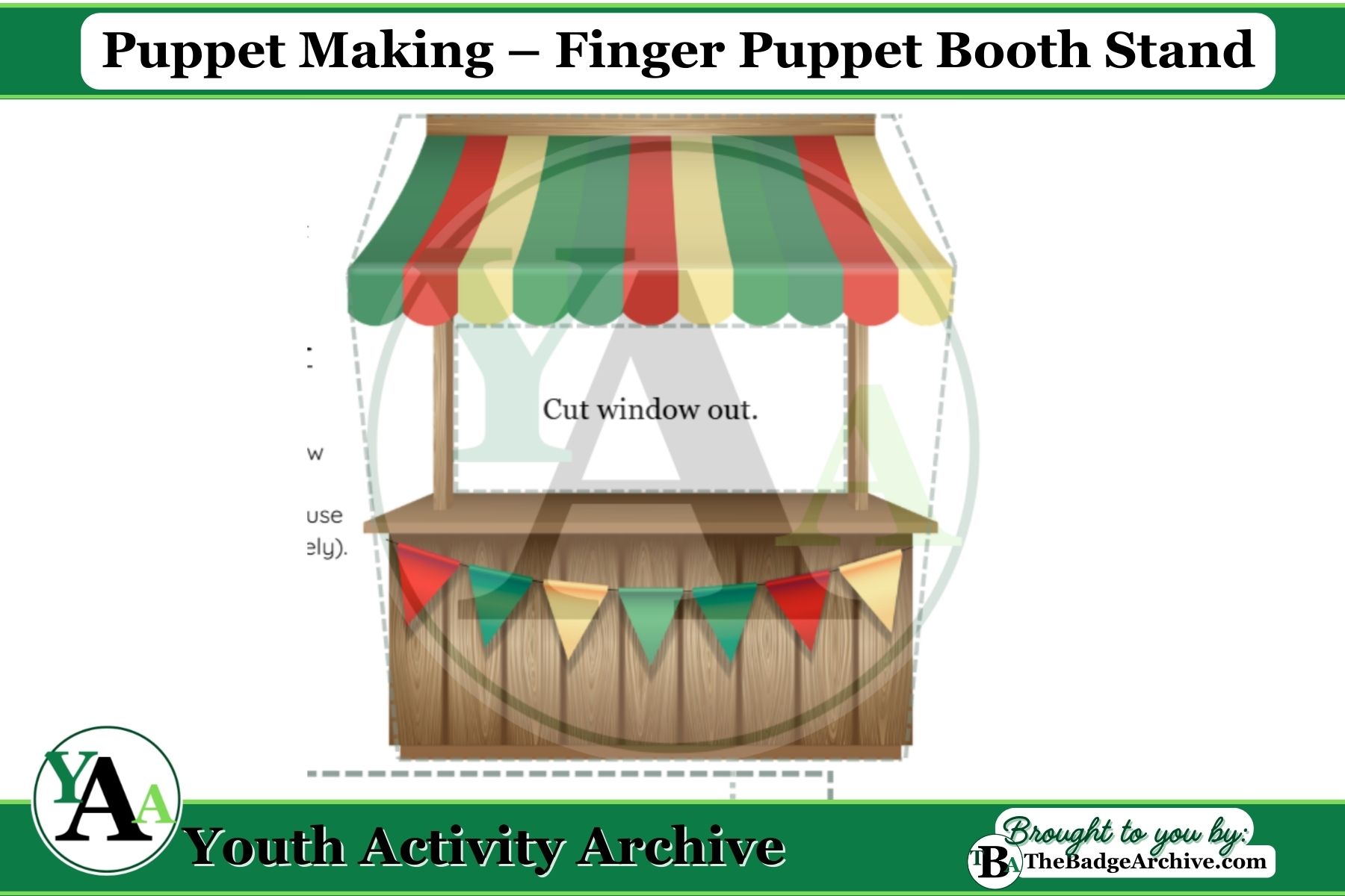 Puppet Making – Finger Puppet Booth Stand – Youth Activity Archive
