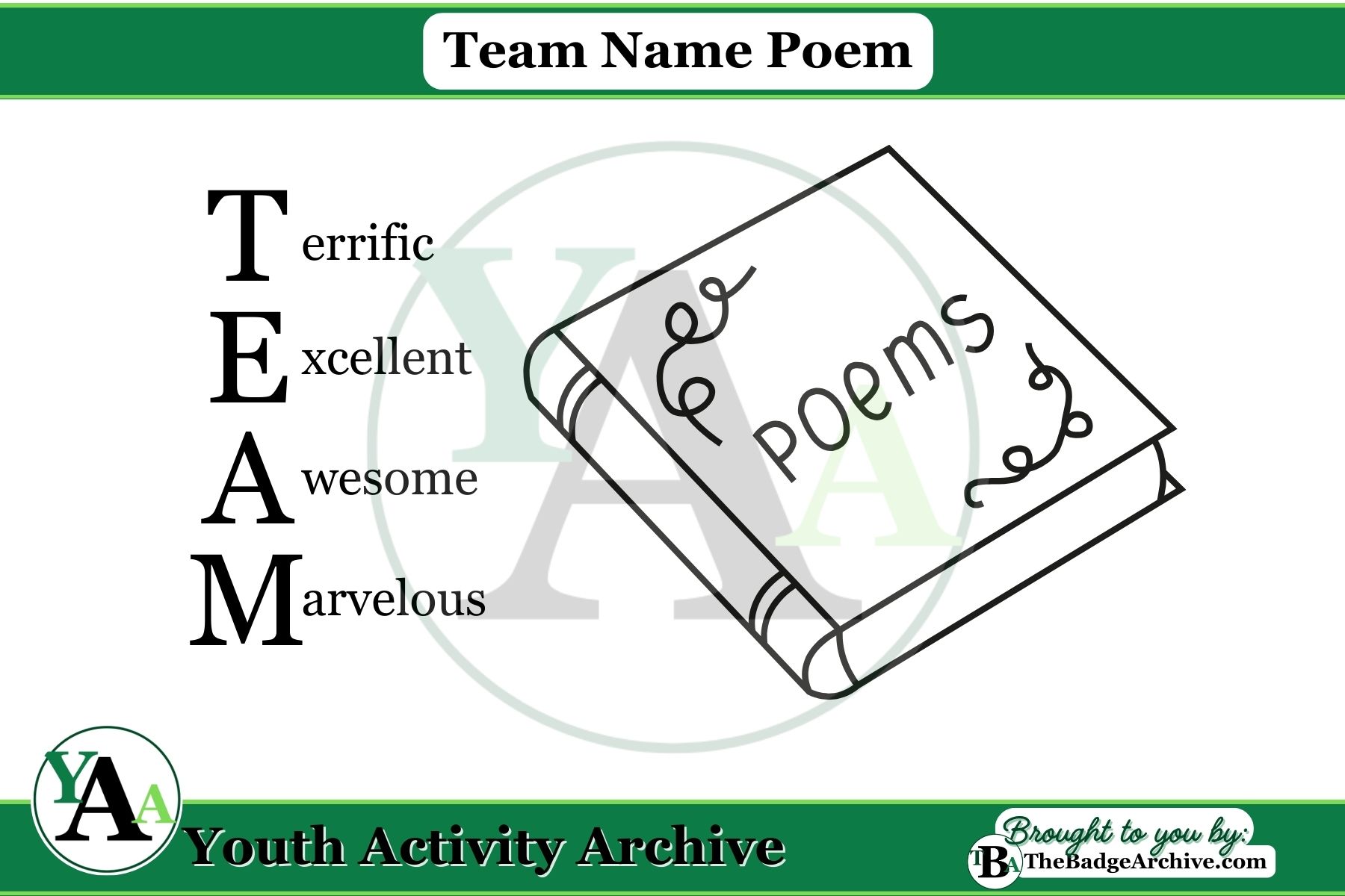 Team Name Poem – Youth Activity Archive