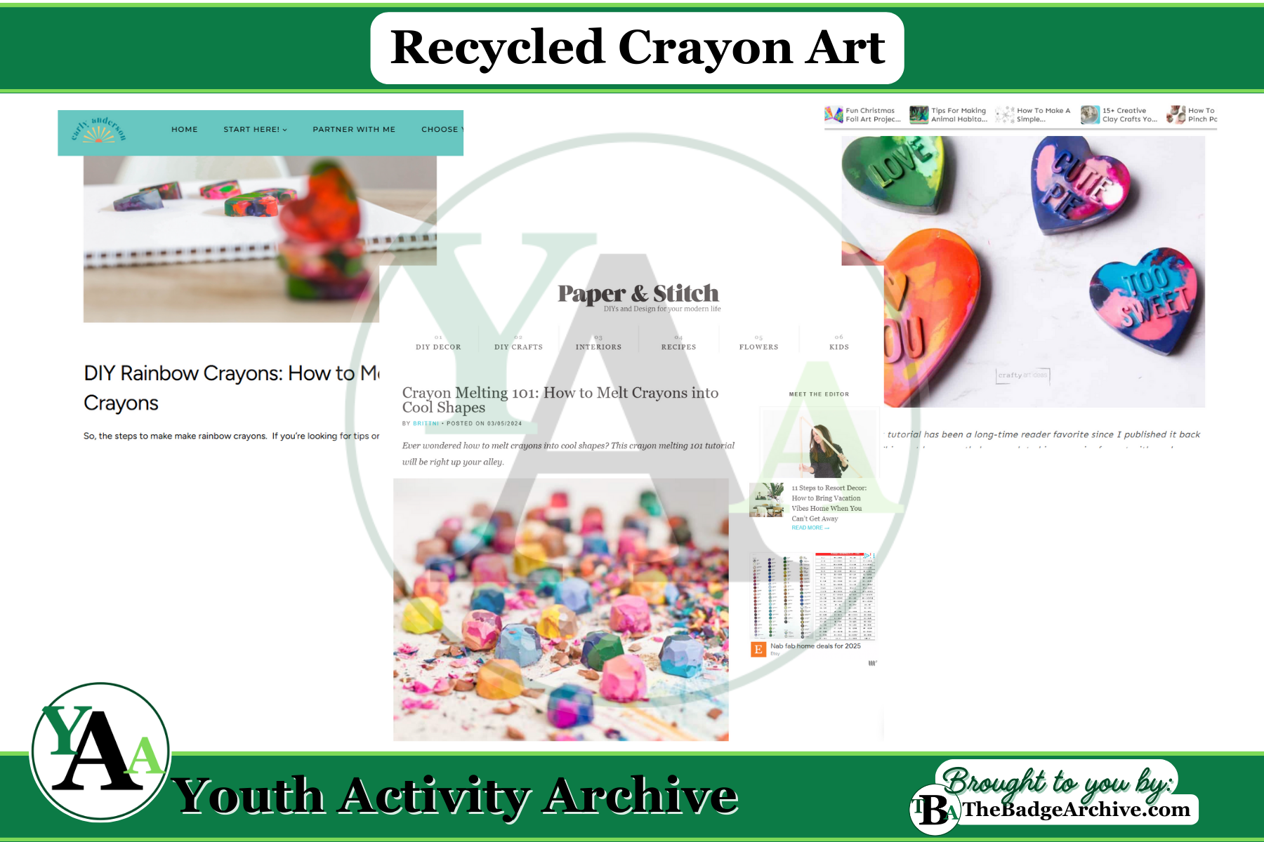 Recycled Crayon Art – Youth Activity Archive