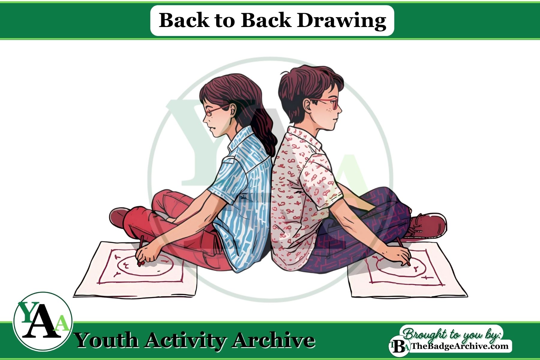 Games – Back to Back Drawing – Youth Activity Archive