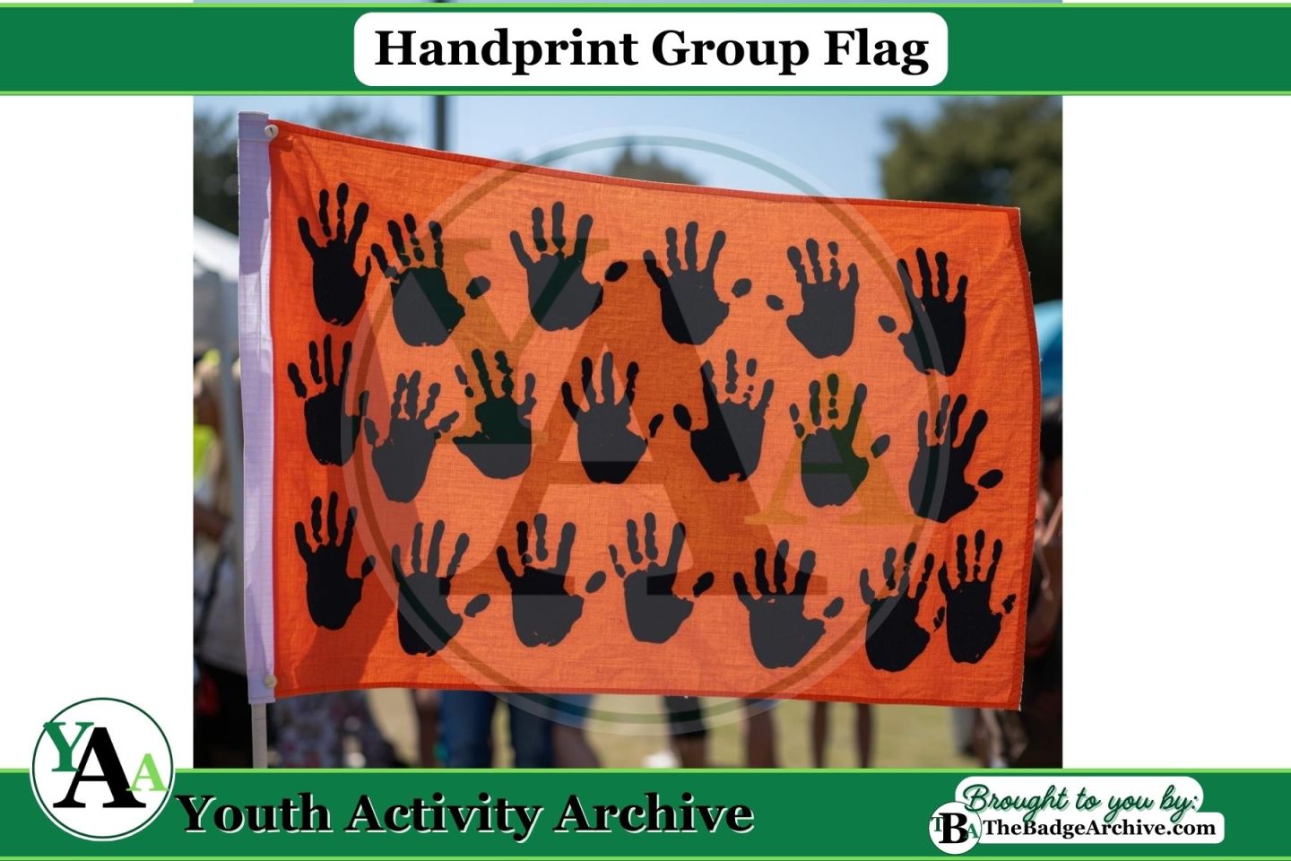 Handprint Group Flag – Youth Activity Archive