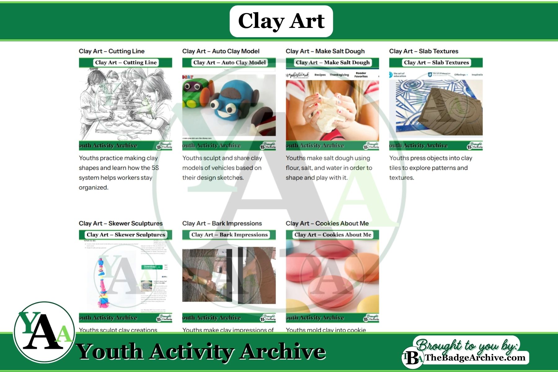 Clay Art – Youth Activity Archive