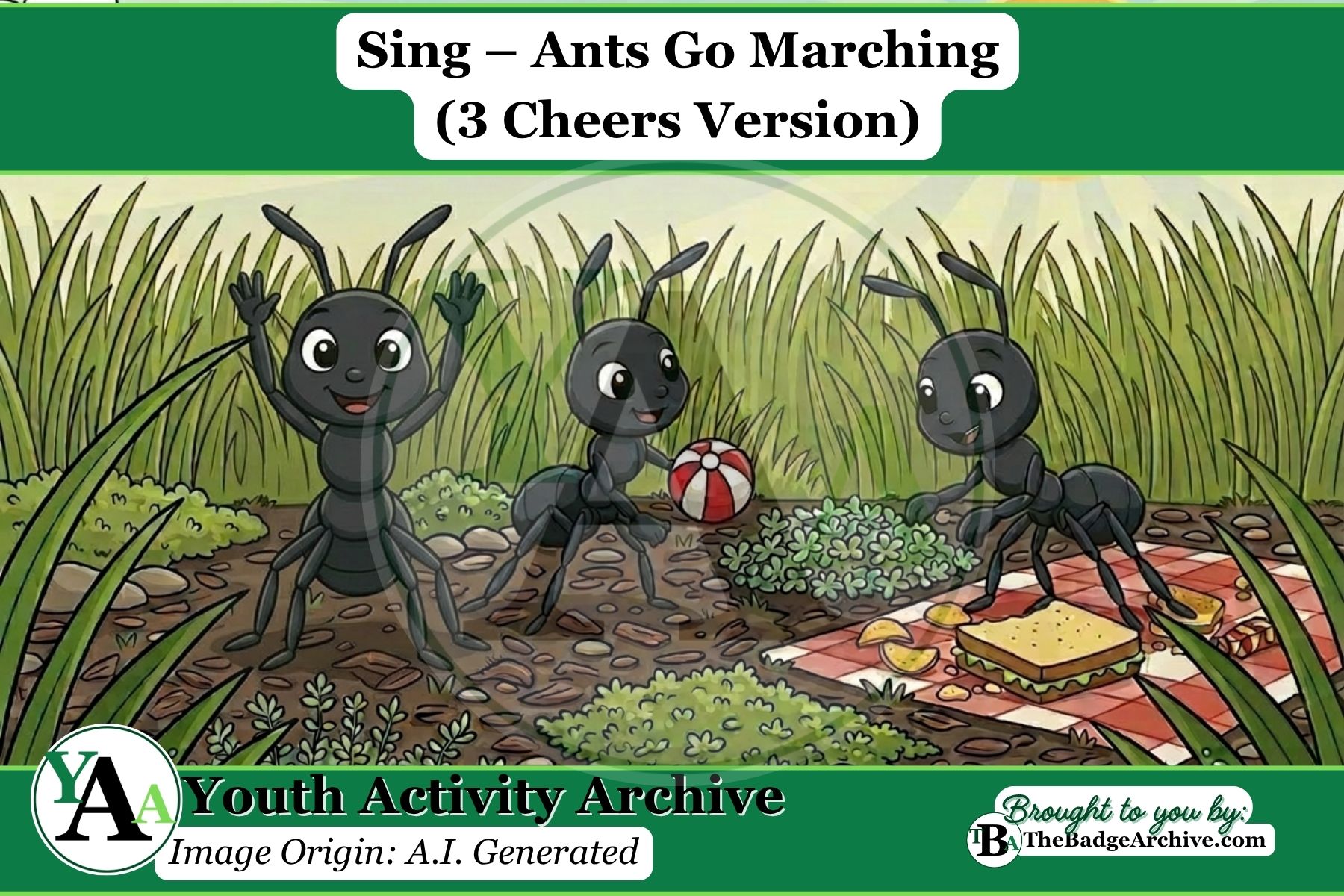 Sing – Ants Go Marching (3 Cheers Version) – Youth Activity Archive